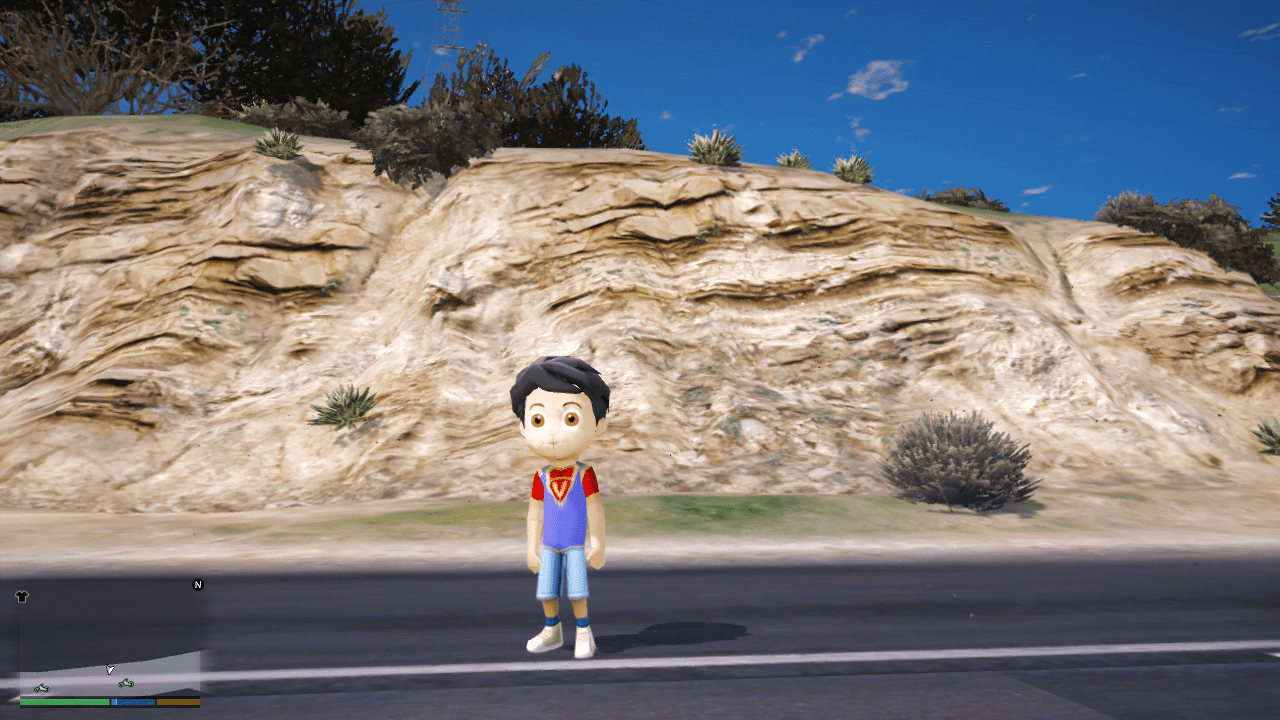 Download GTA 5 Mods Vir The Robot Boy [Add-on Ped]