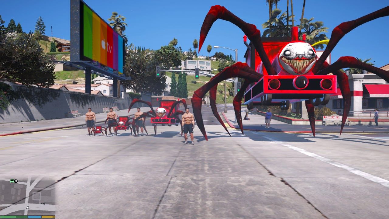 Download GTA 5 Mods Choo Choo Charles Small