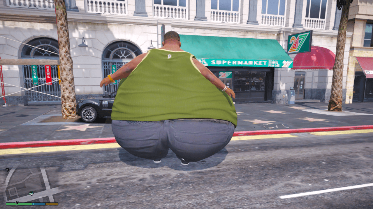 Download GTA 5 Mods Big Fat Franklin Addon Ped