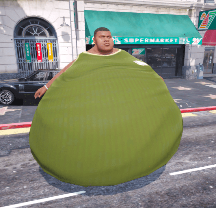 Download GTA 5 Mods Big Fat Franklin Addon Ped