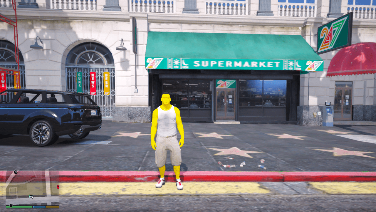 Download GTA 5 Mods Golden Franklin Addon Ped