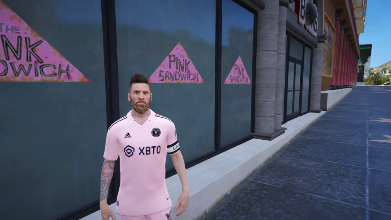 Download GTA 5 Mods Lionel Messi Inter Miami Addon Ped