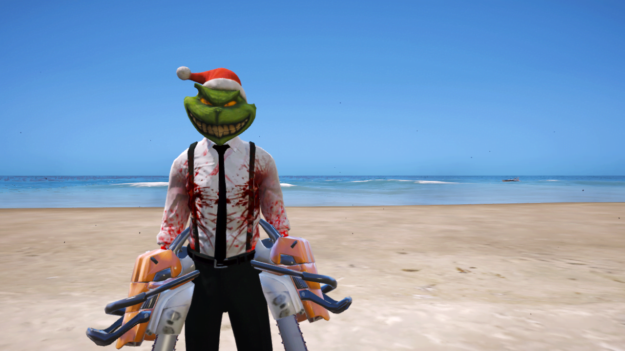 Download GTA 5 Mods Horror Grinch Addon Ped