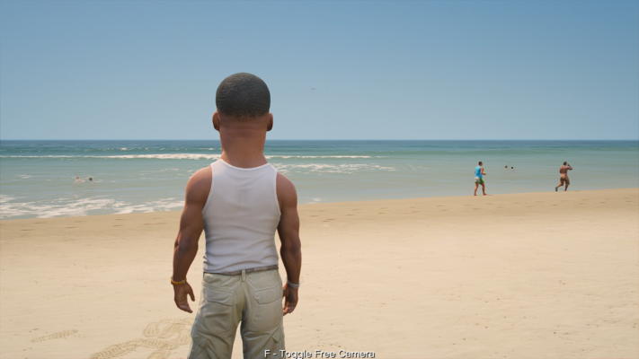 Download GTA 5 Mods Franklin Big Head Addon Ped (V1)