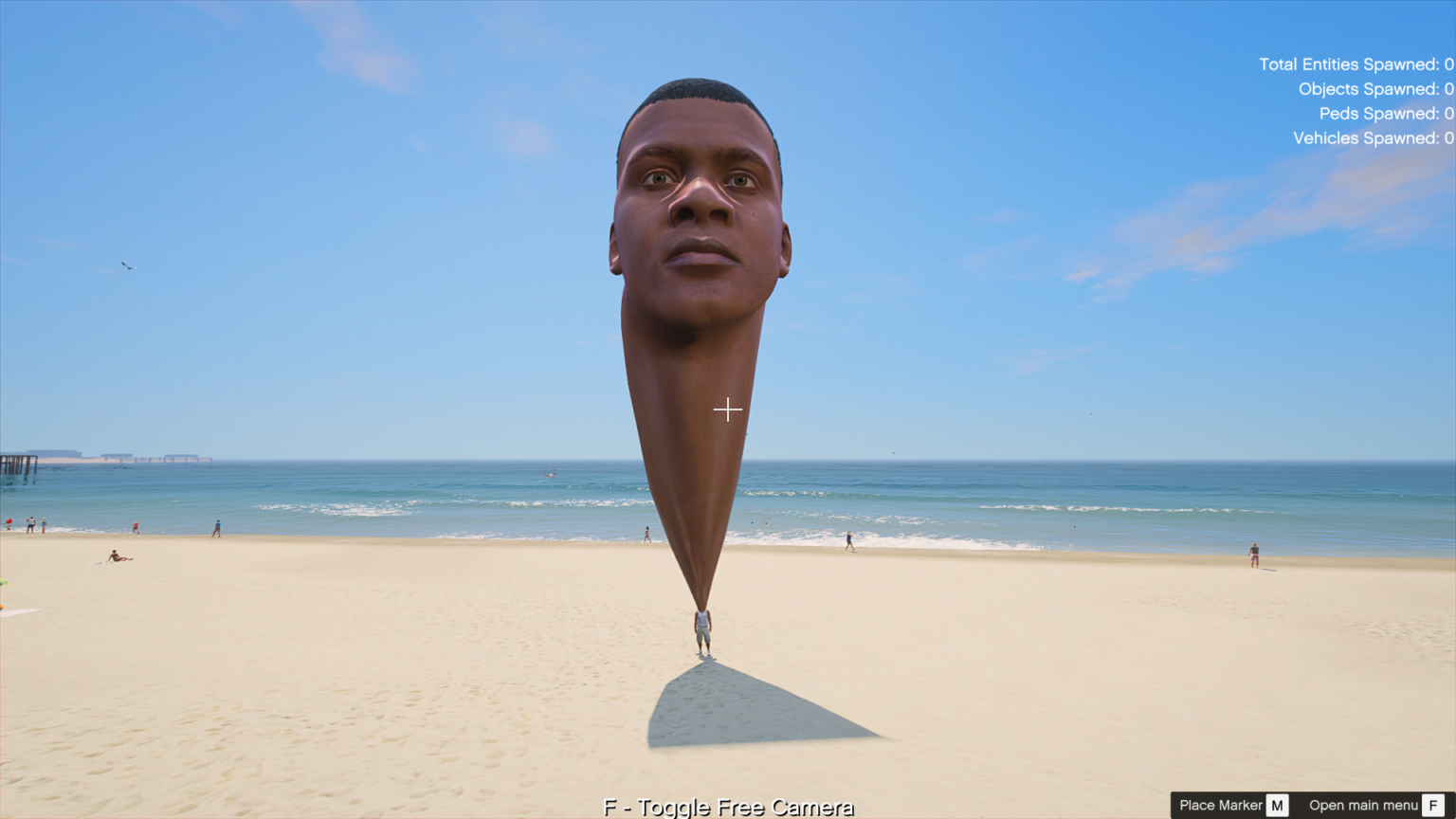 Download GTA 5 Mods Franklin Big Head Addon Ped (V4)