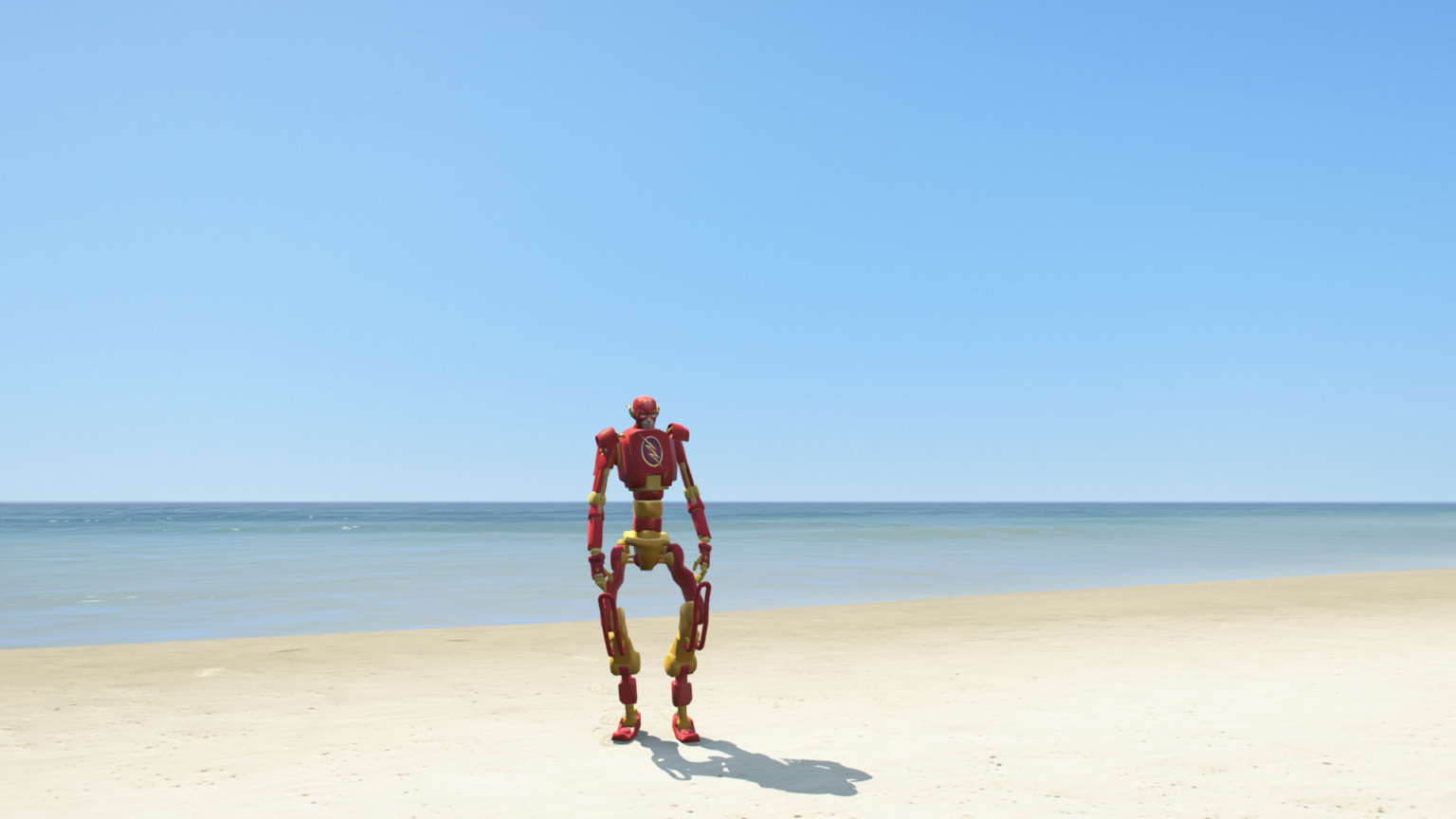 Download GTA 5 Mods Robot Flash Addon Ped