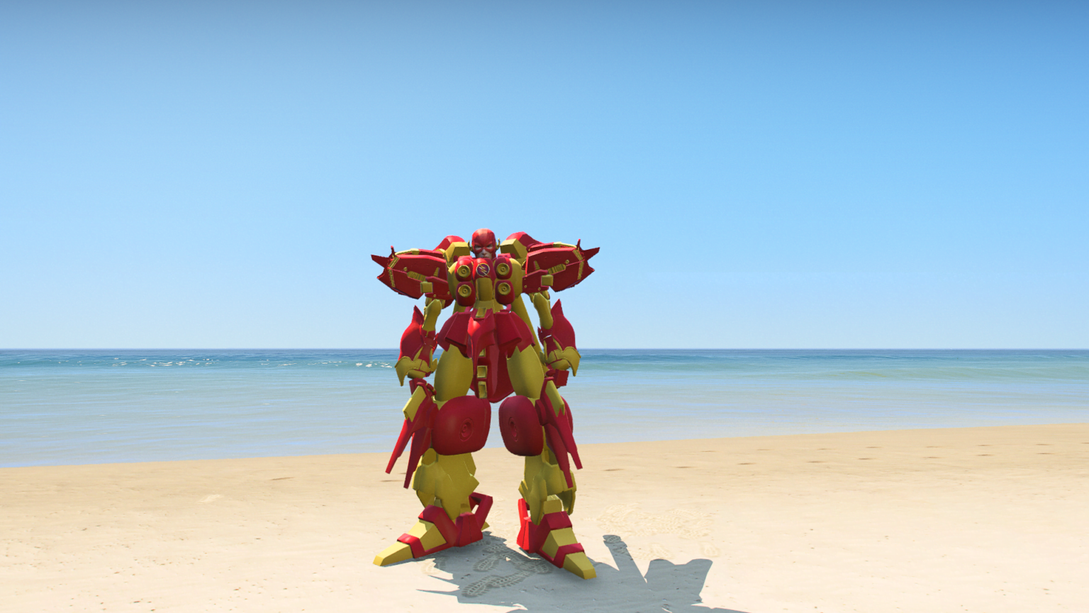 Download GTA 5 Mods Robot Flash Addon Ped