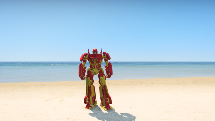 Download GTA 5 Mods Robot Flash Addon Ped