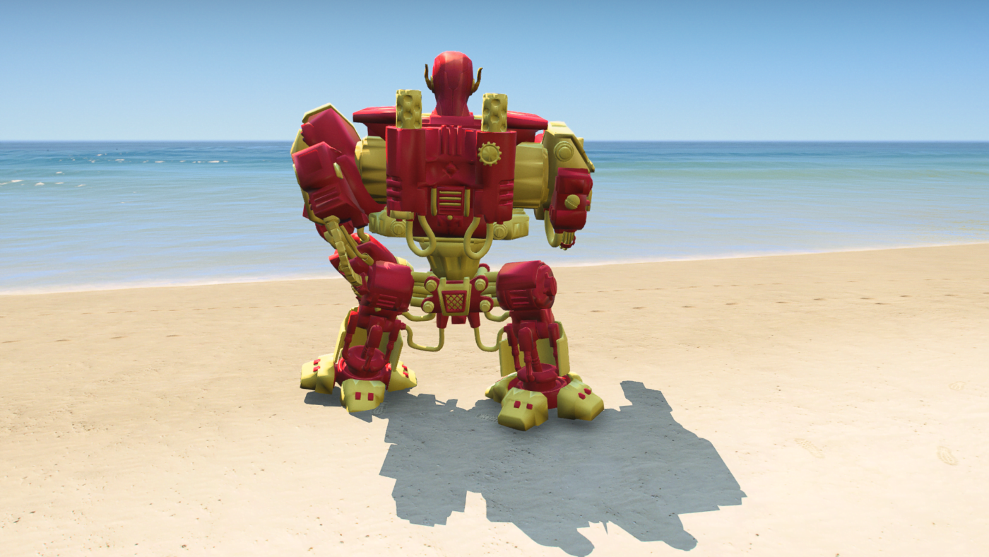 Download GTA 5 Mods Robot Flash Addon Ped