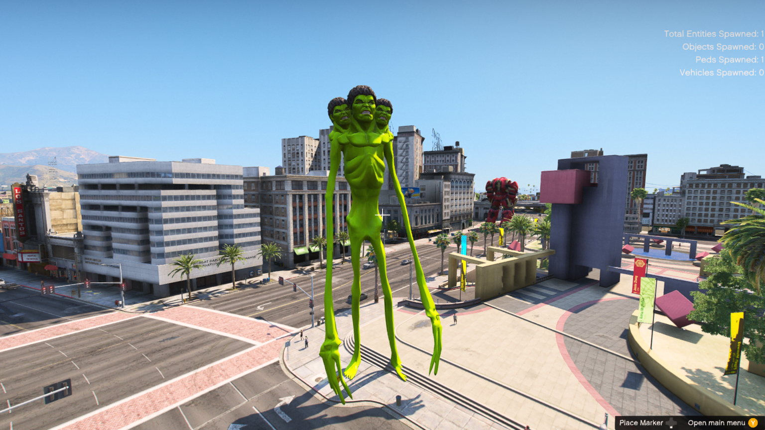 Download GTA 5 Mods Giant 3 Head Skinny Hulk Addon Ped