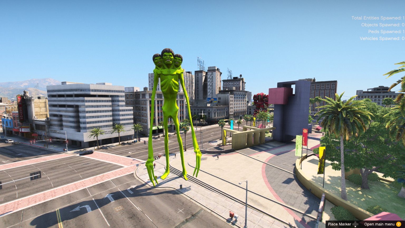 Download GTA 5 Mods Giant 3 Head Skinny Hulk Addon Ped