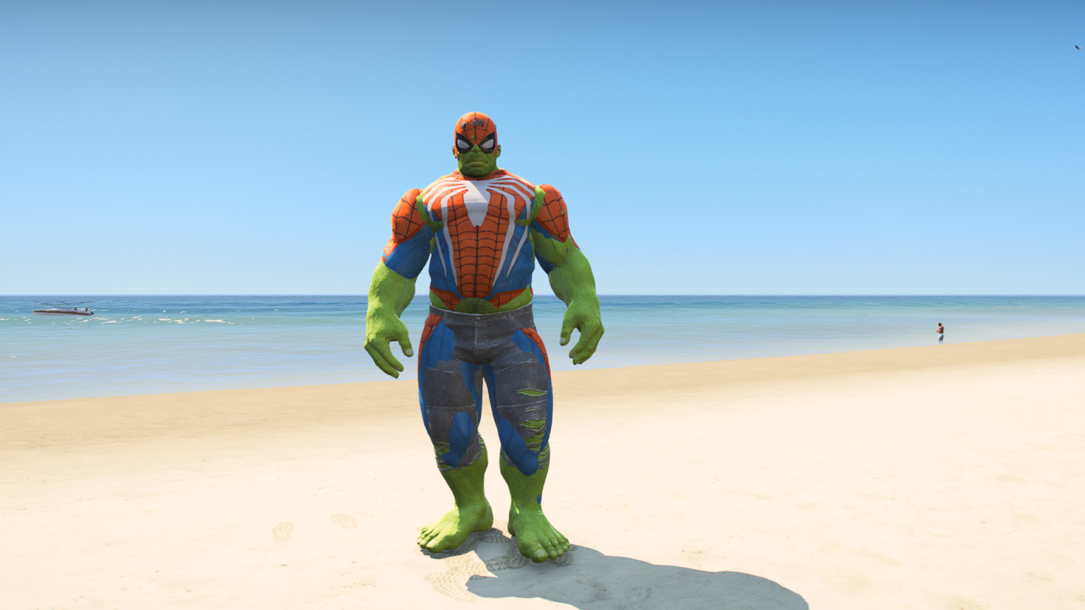 Download GTA 5 Mods Spiderman Hulk Addon Ped