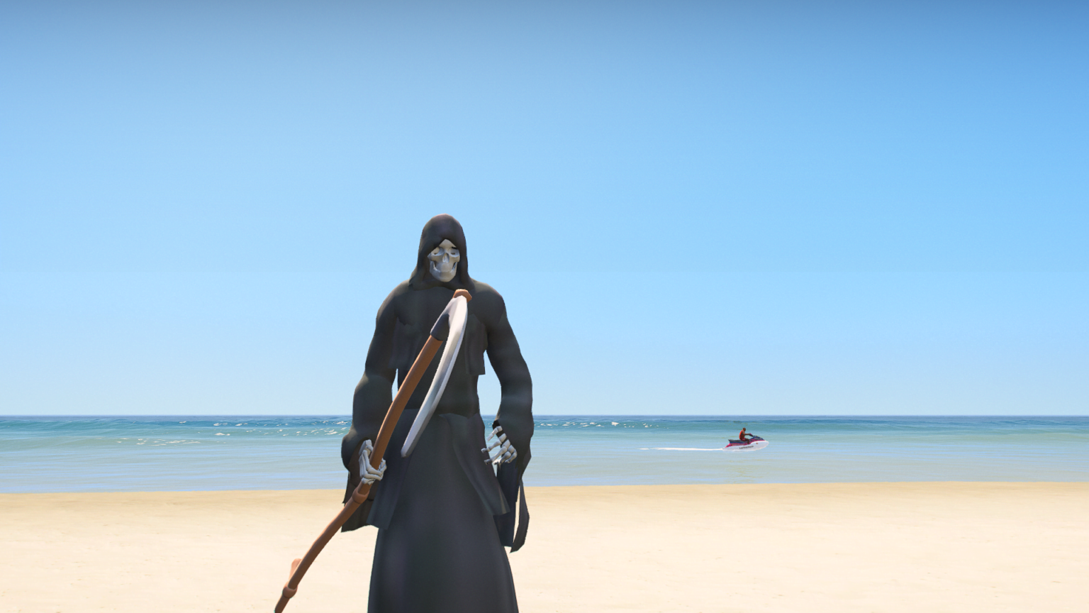 Download GTA 5 Mods Grim Reaper Addon Ped