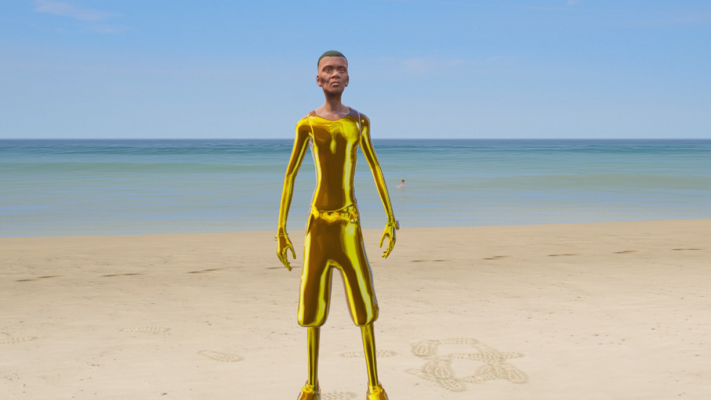 Download GTA 5 Mods Gold Skinny Franklin Addon Ped