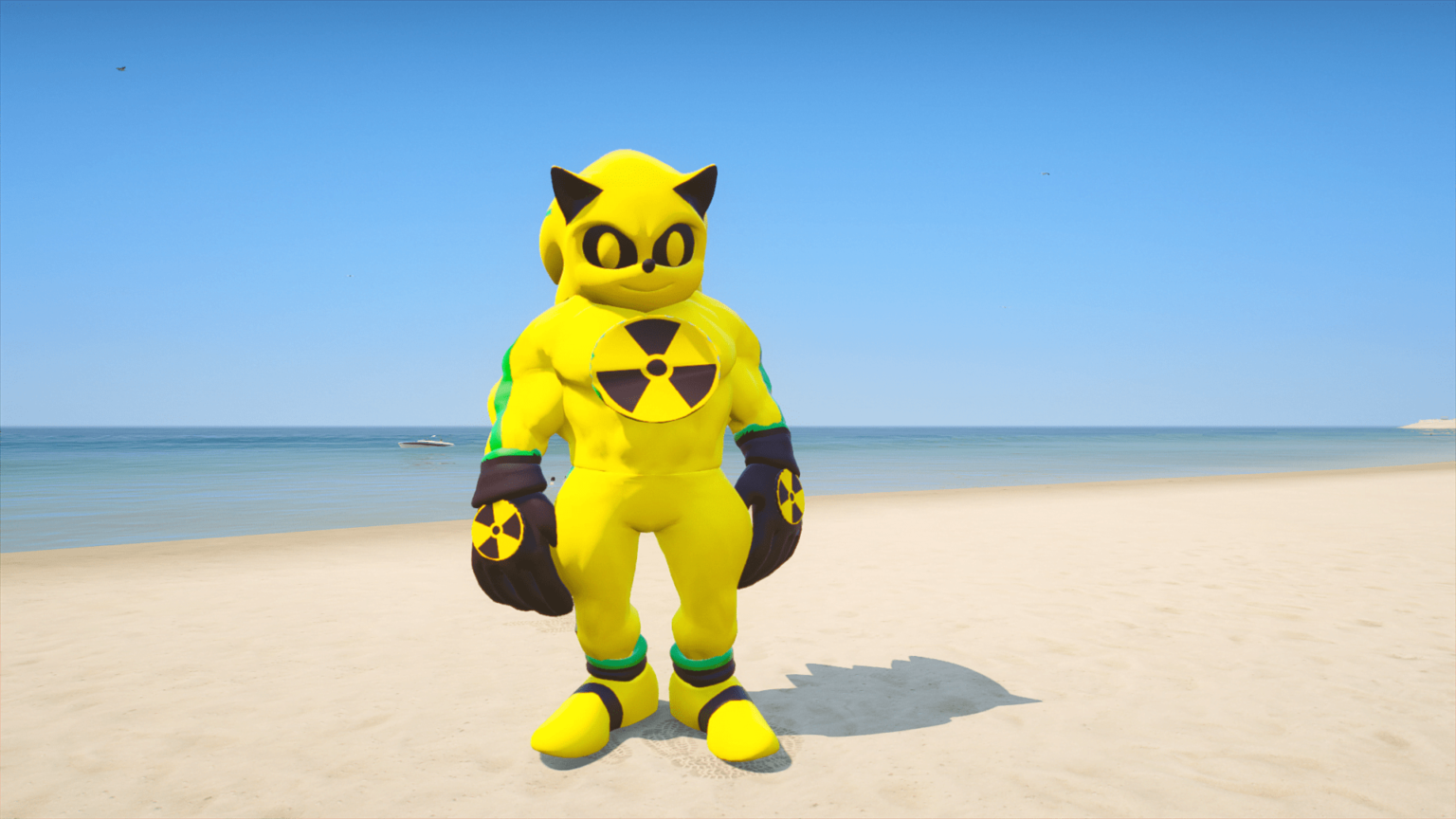 Download GTA 5 Mods NUCLEAR SONIC Addon Ped