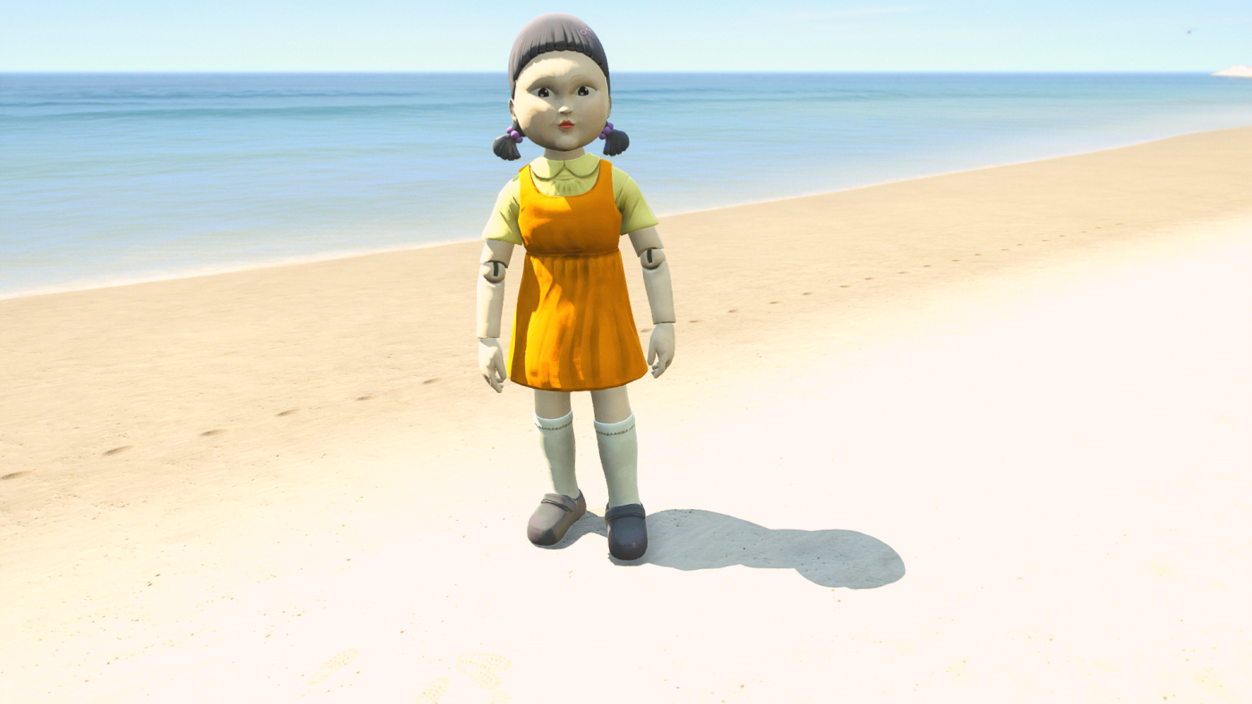 Download GTA 5 Mods Squid Game Doll Big