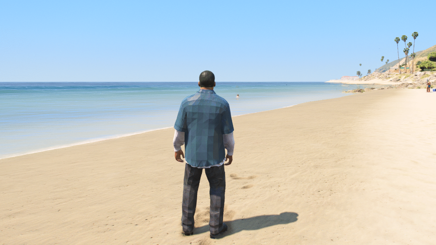 Download GTA 5 Mods Pixelated Franklin 1