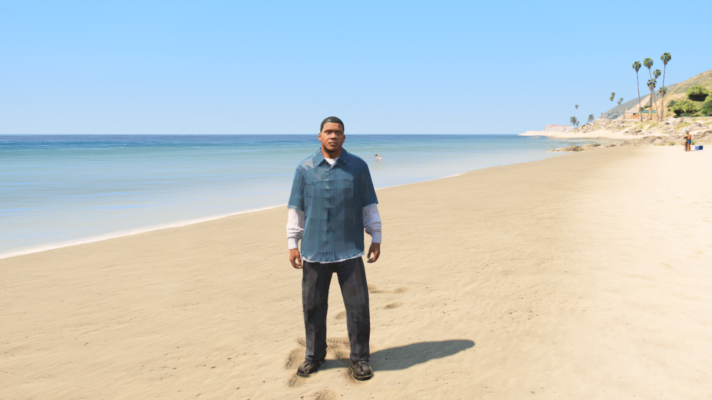 Download GTA 5 Mods Pixelated Franklin 1