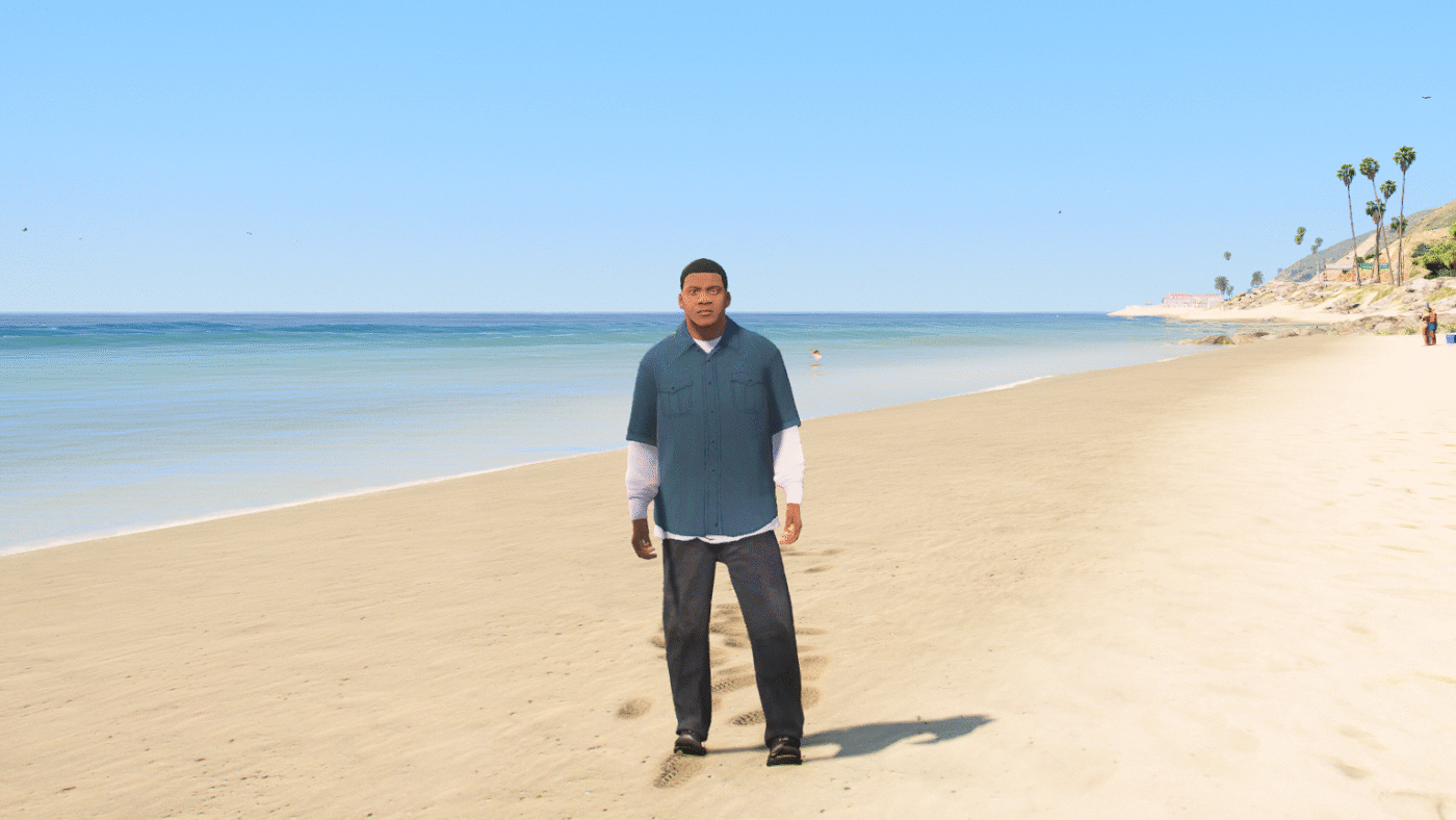 Download GTA 5 Mods Pixelated Franklin 3