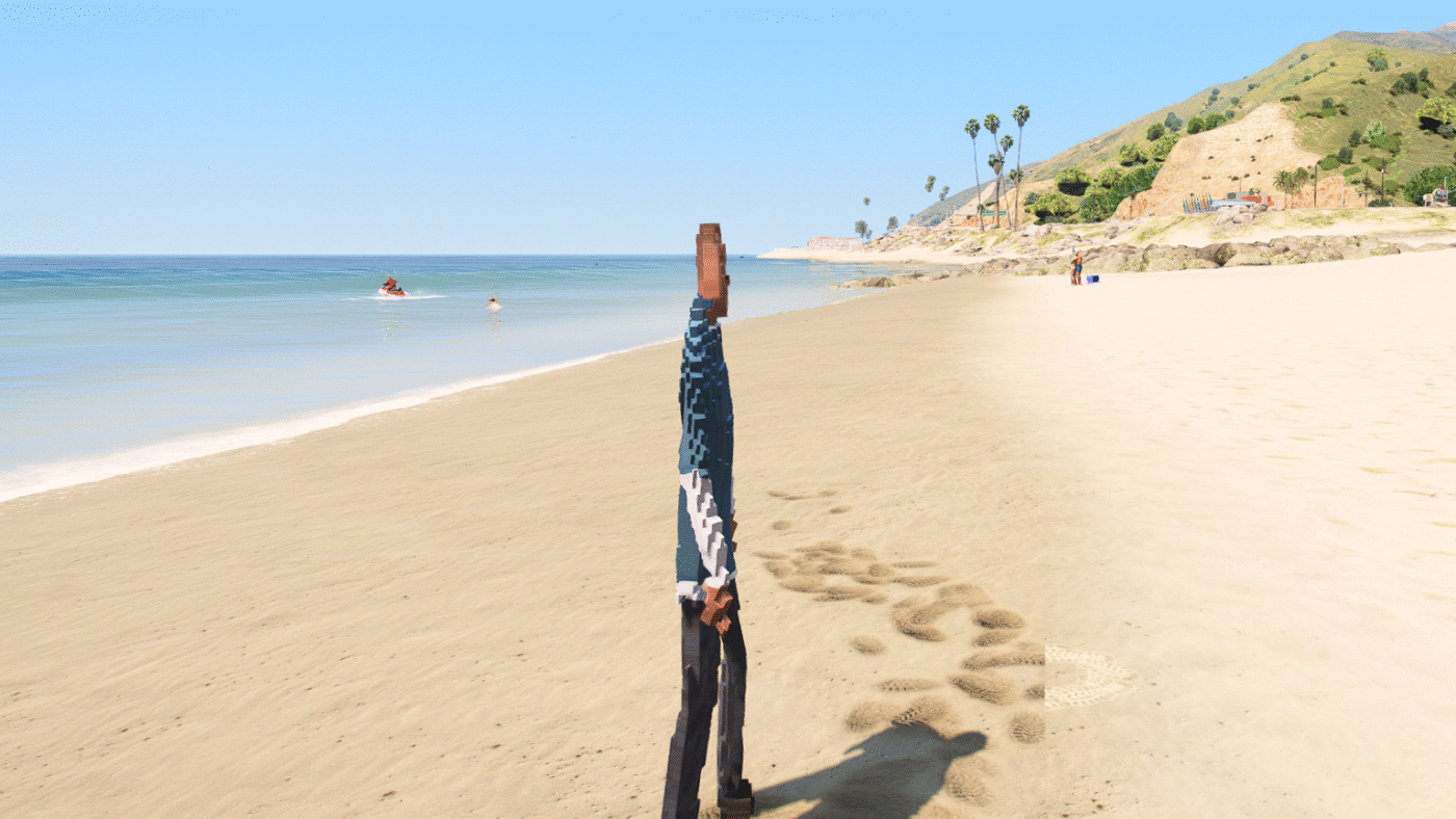Download GTA 5 Mods Pixelated Franklin 4